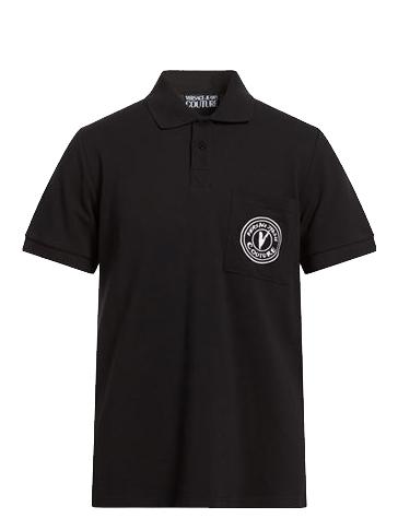 VERSACE man polo shirt white size xs cotton