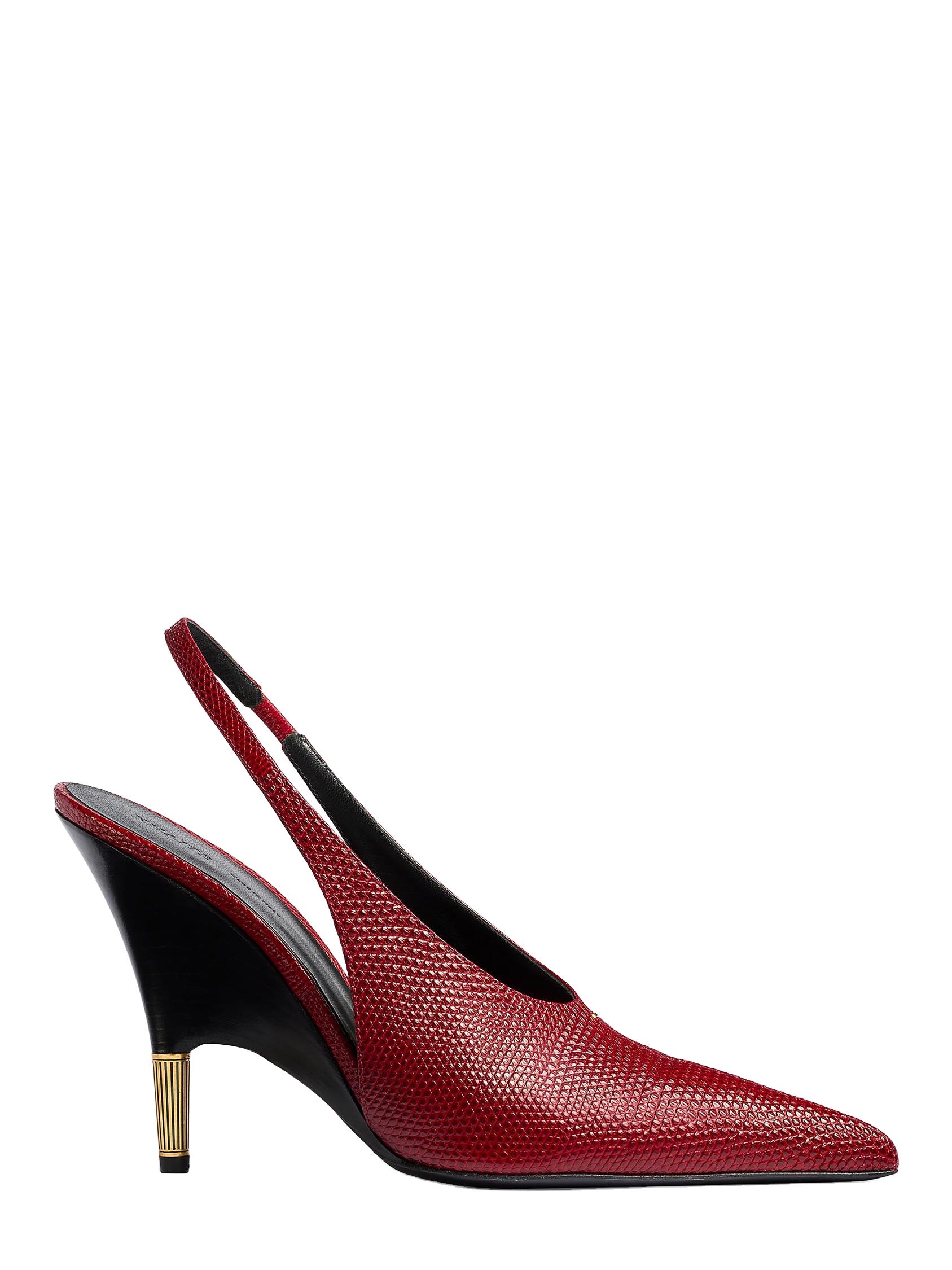 KHAITE Bella Pump in Ruby Lizard