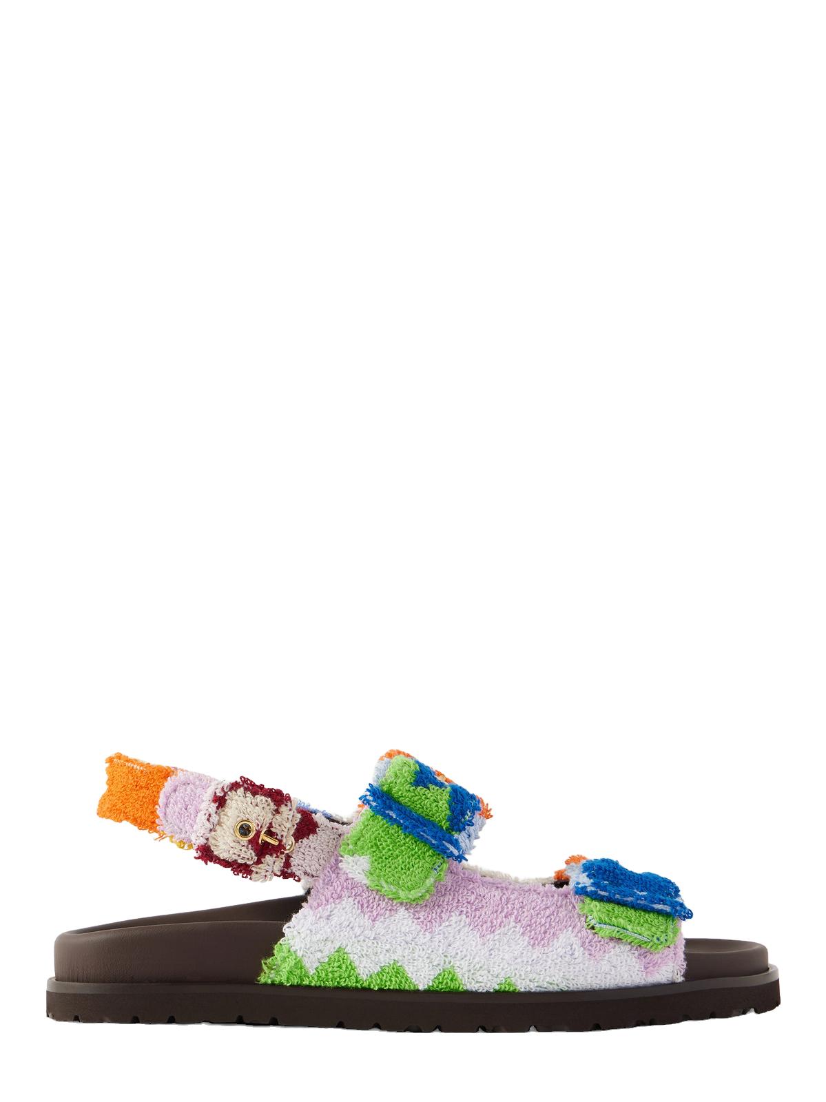 MISSONI Mia Striped Terry Sandals