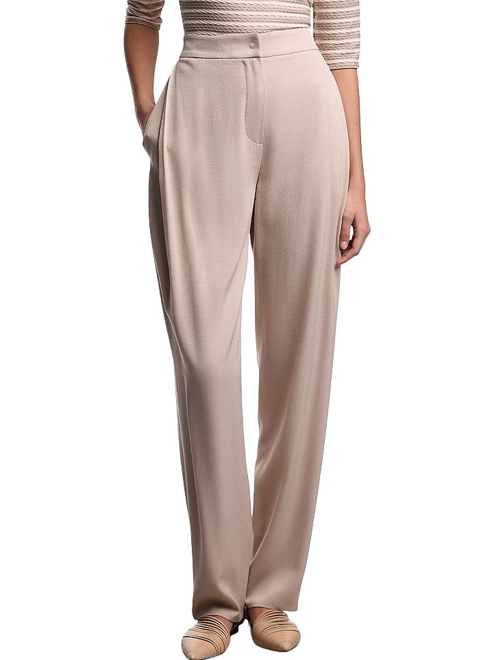 EMPORIO ARMANI Washed Twill Straight Trousers