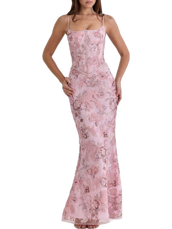 HOUSE OF CB Naima Hand-Beaded Gown