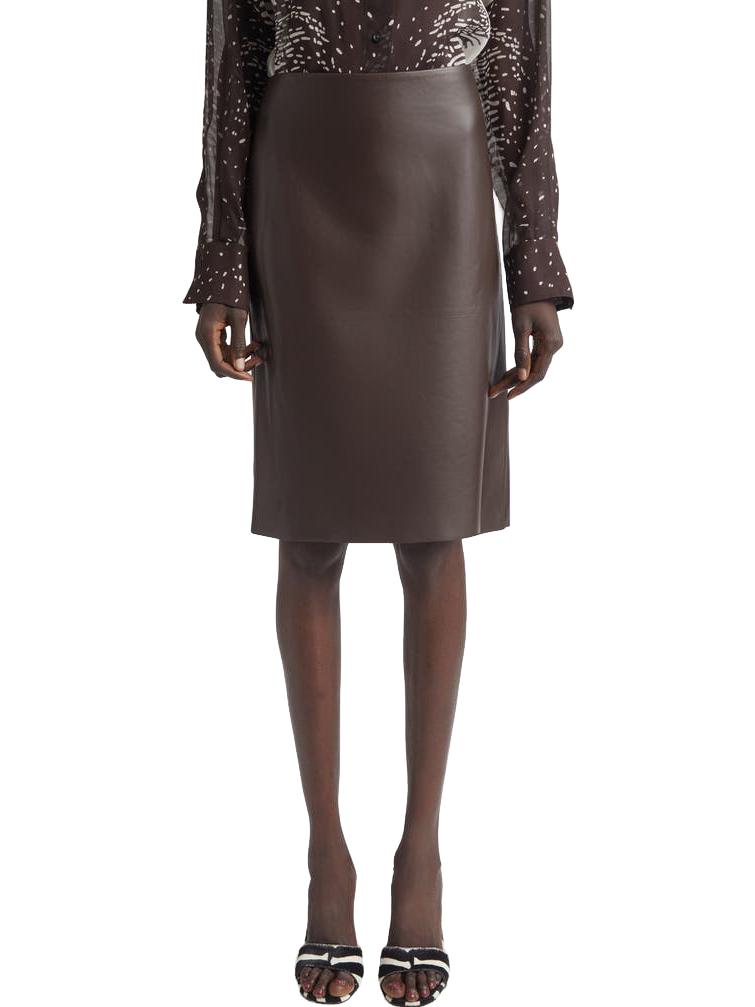 SALVATORE FERRAGAMO Animal Print Silk Chiffon Button-Up Shirt