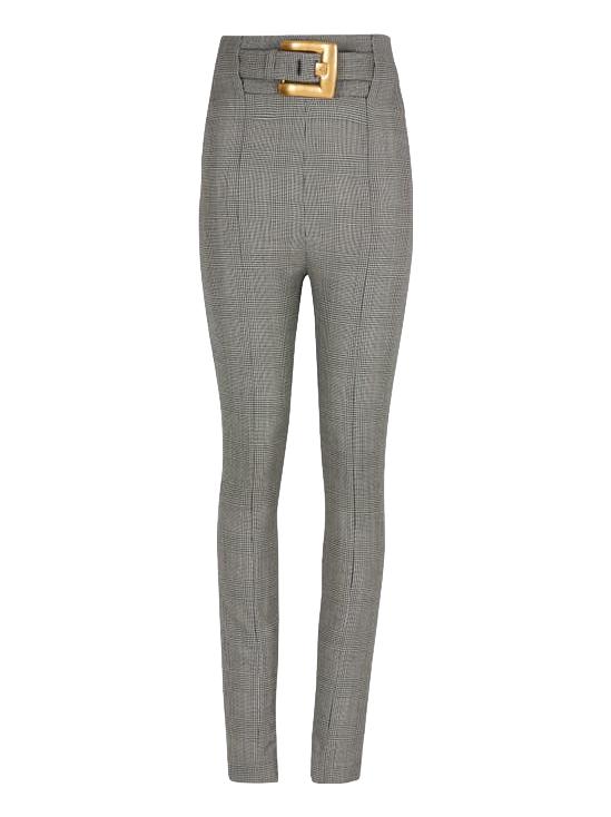 BALMAIN Prince of Wales Jacquard Crop Jacket