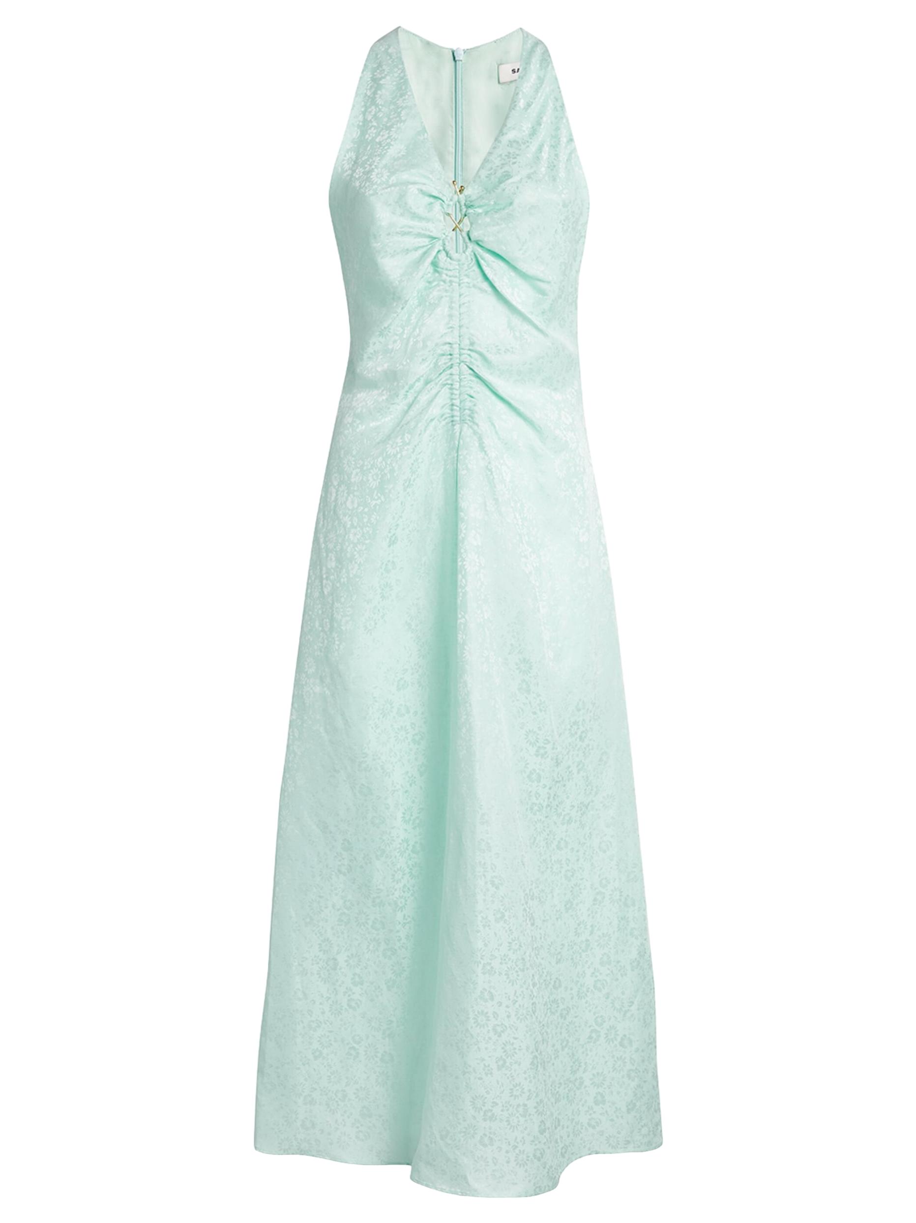 Farm Rio Active Gold Sun Jacquard Maxi Dress - Yellow | Editorialist