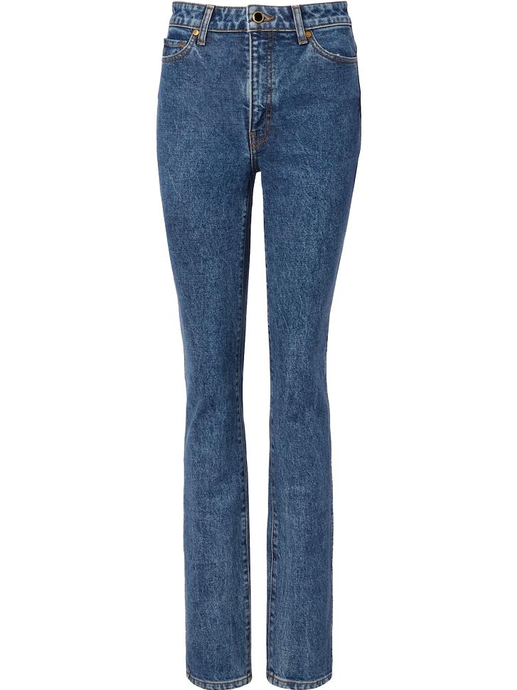 KHAITE Daria Mid-Rise Slim Jeans