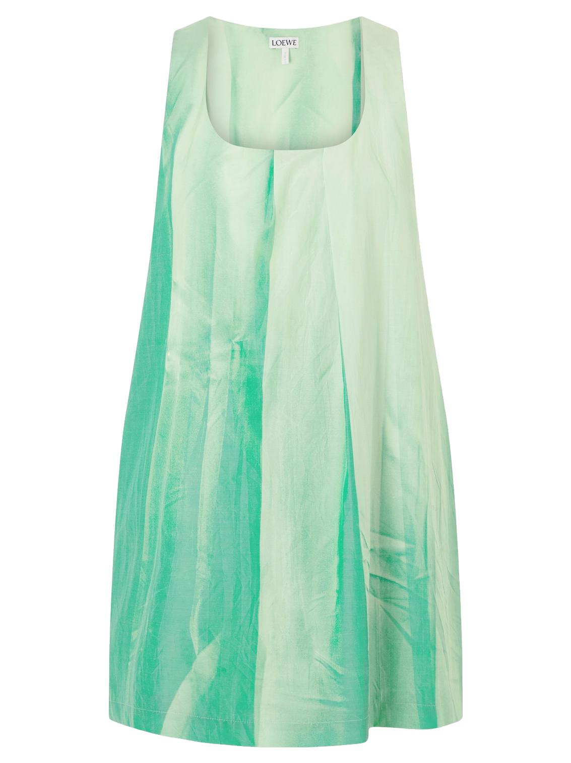 LOEWE LOEWE Dégradé Crinkled Cotton-Blend Mini Dress