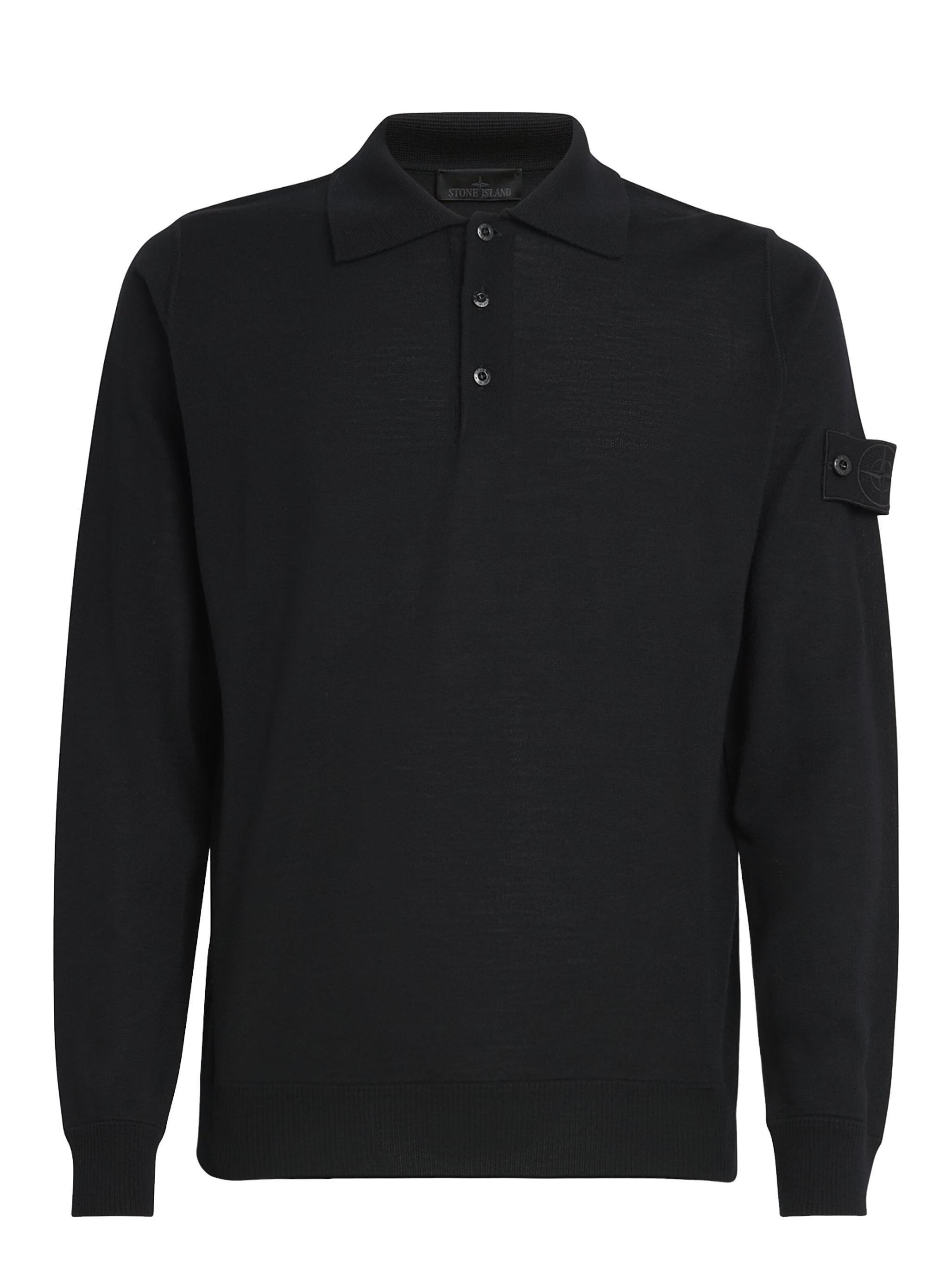 STONE ISLAND Virgin Wool Ghost Polo Sweater