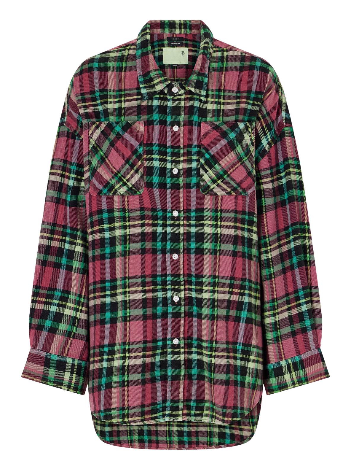 Supreme Shadow Plaid Flannel Shirt - Green | Editorialist