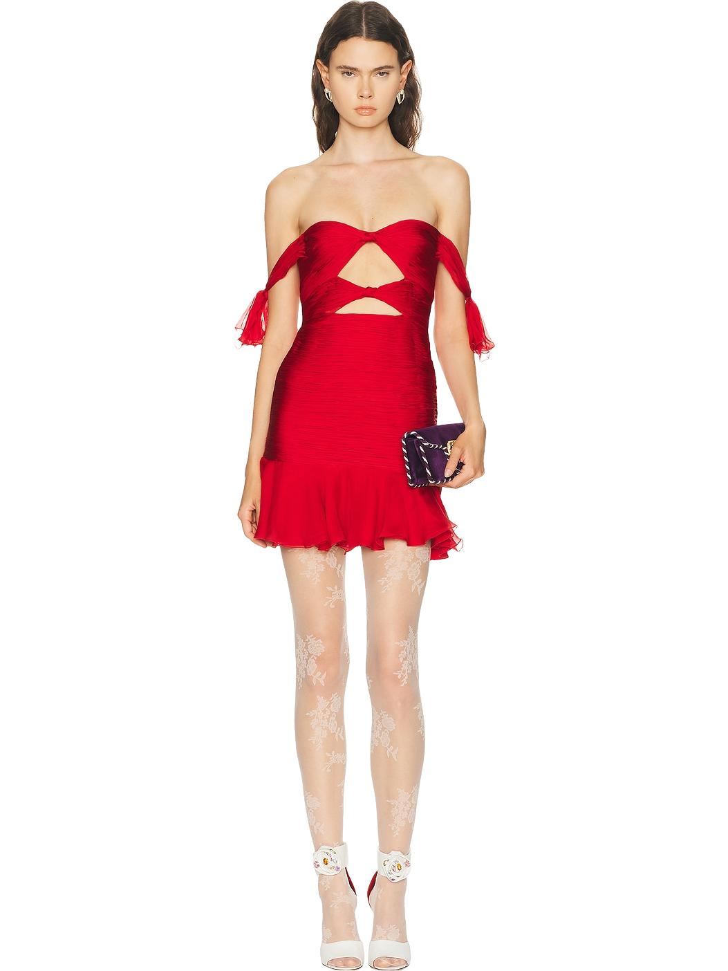 VALENTINO Cut Out Mini Dress