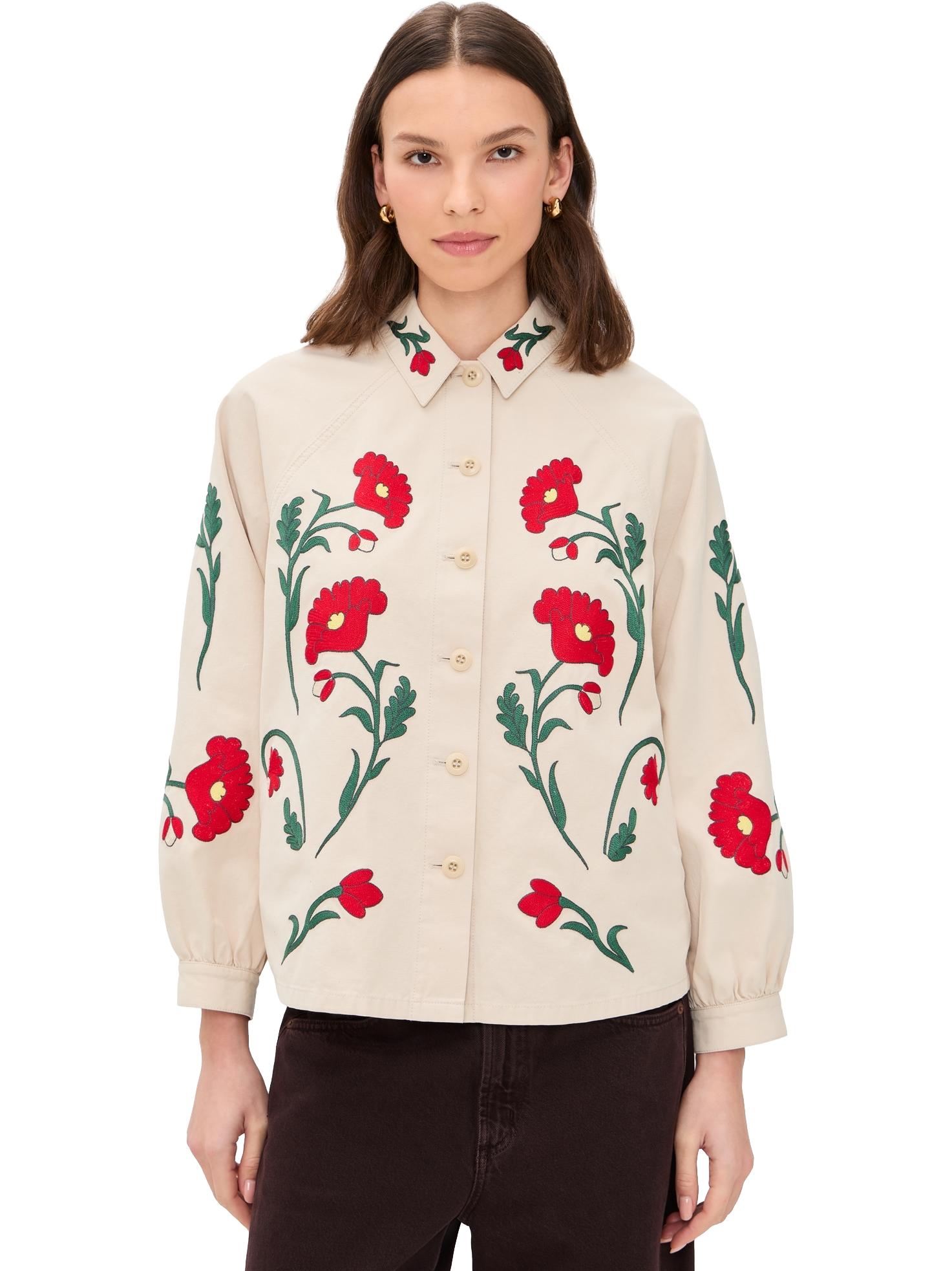 THE GREAT. THE GREAT. x Stetson The Western Embroidered Commodore Jacket