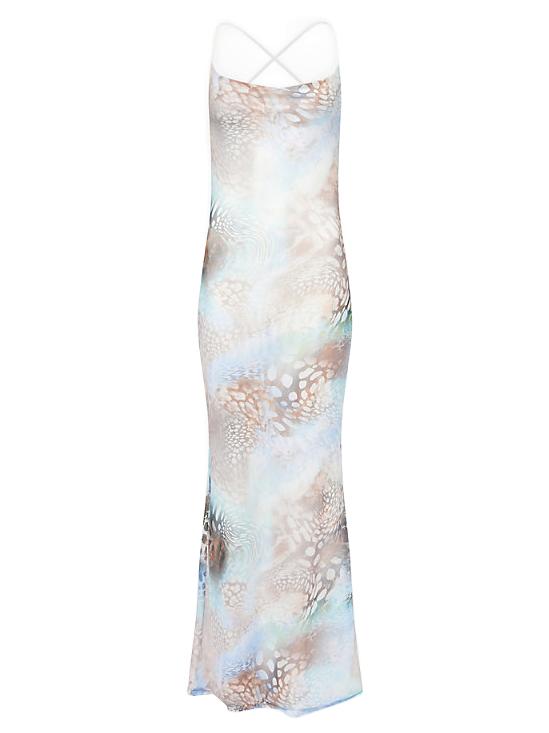 tigerlily saras slip dress ORANGE TIGER PRINT SATIN SLIP DRESS  Arelia's Dream semi sheer Sage Green Bridesmaid Dresses