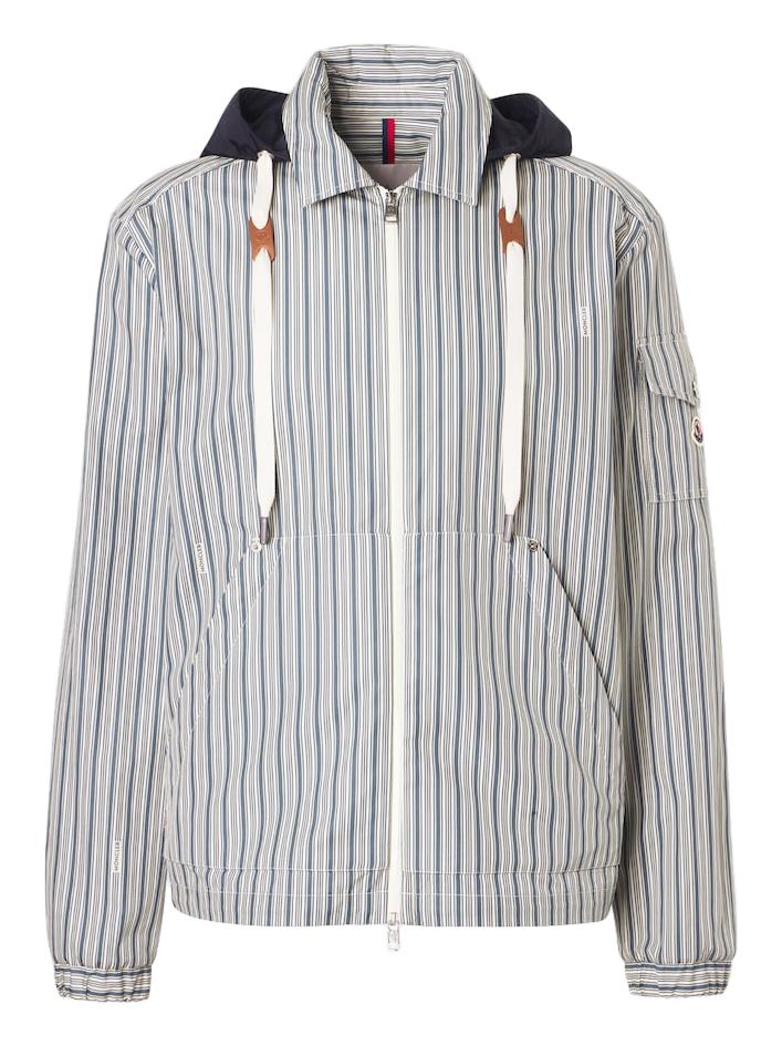 MONCLER Havas Striped Poplin Blouson Jacket