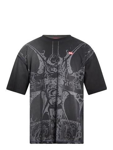 DIESEL® man t-shirt light brown size xl cotton