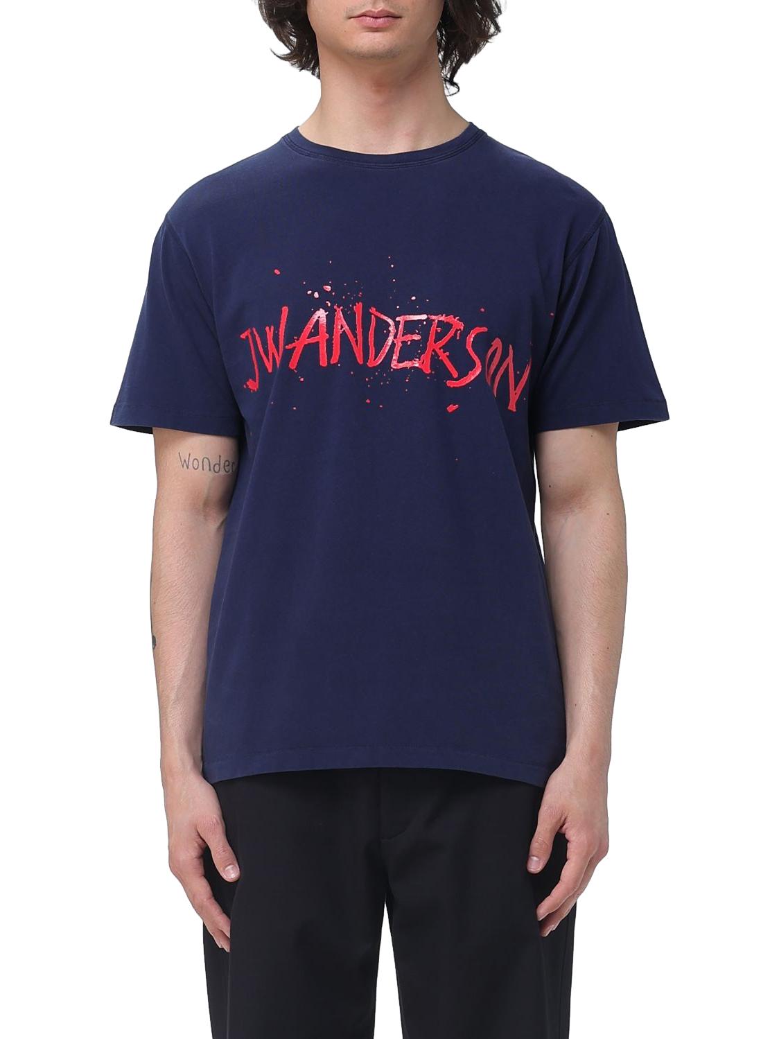 JW ANDERSON cotton crew neck t-shirt with logo