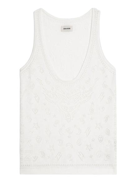 ZADIG&VOLTAIRE Zadig&Voltaire Jossy Cotton Camisole with Bandana Motif