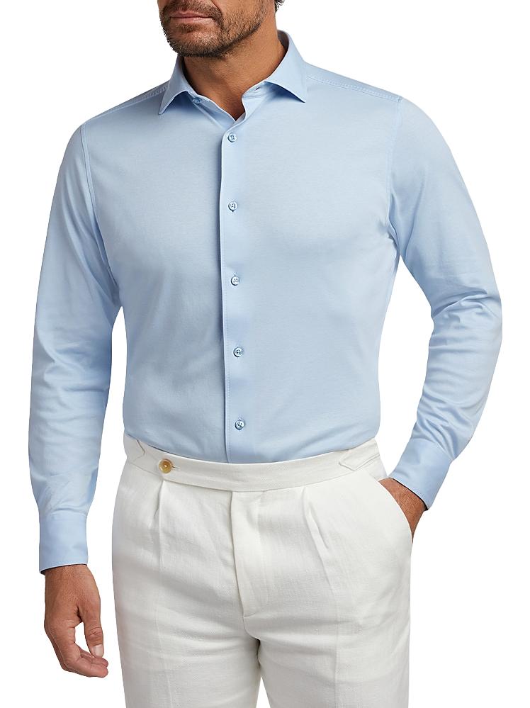 DAVID DONAHUE cotton knit shirt