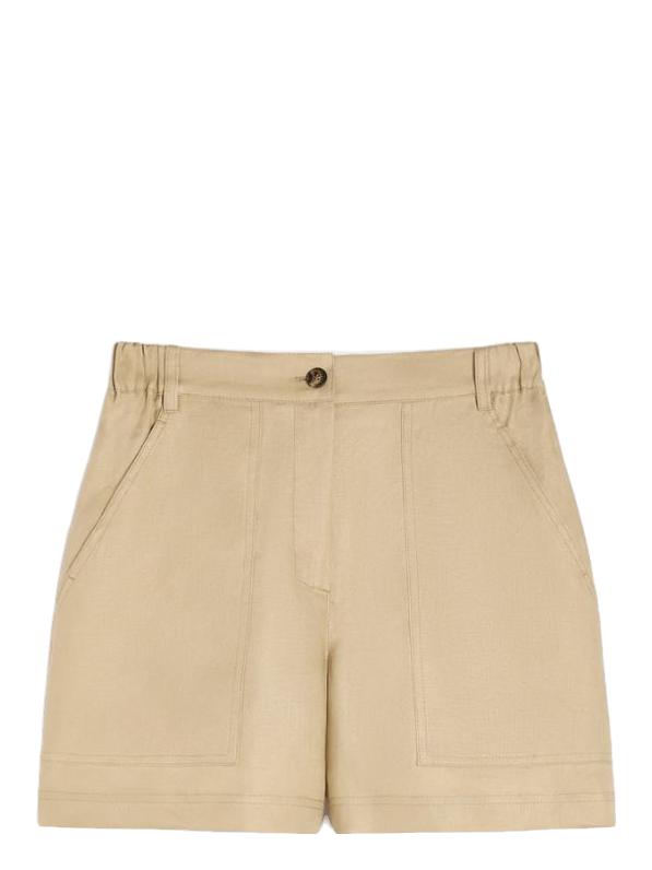MAX MARA Pure Linen Bermuda Shorts