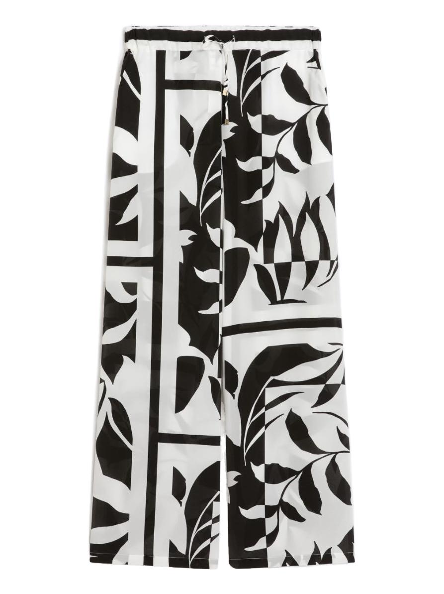 MAX MARA Printed Silk Poncho