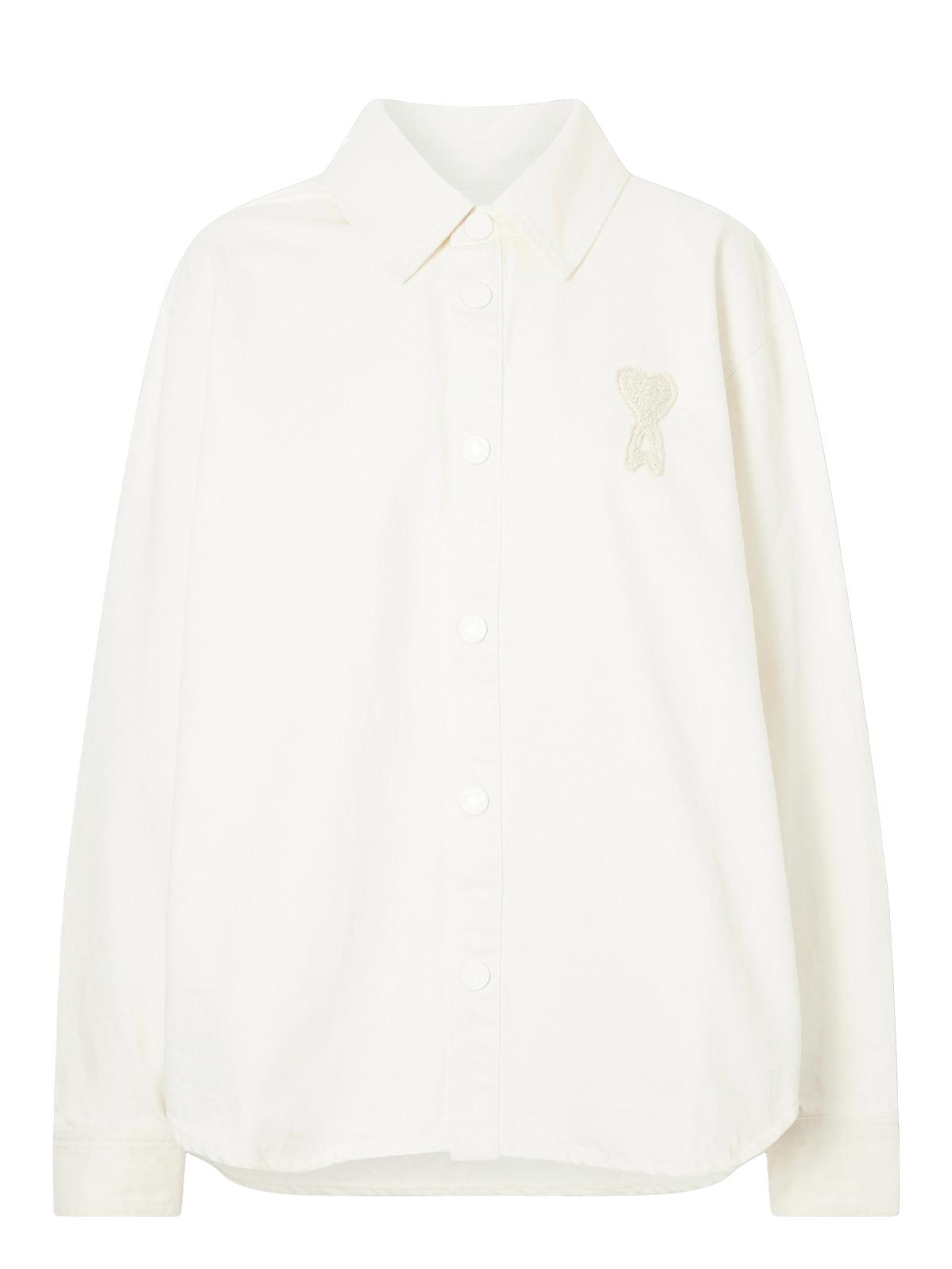AMI Embroidered Cotton Overshirt