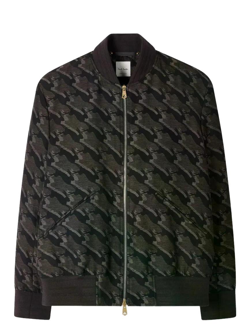 PAUL SMITH Rabbit Patterned Bomber Jacket