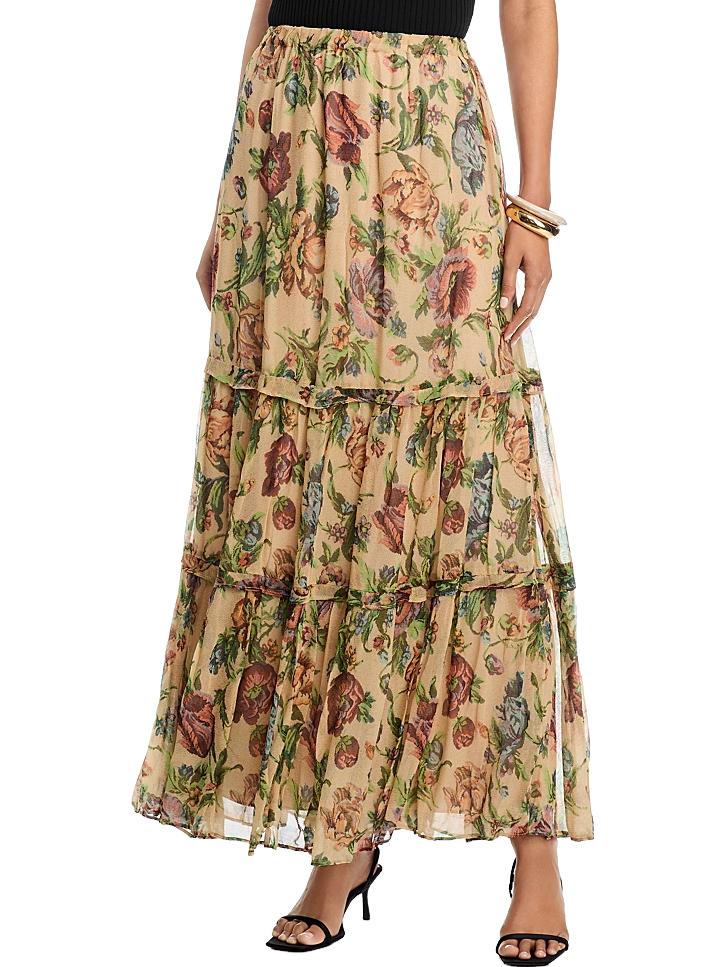 KOBI HALPERIN Zane Tiered Maxi Skirt