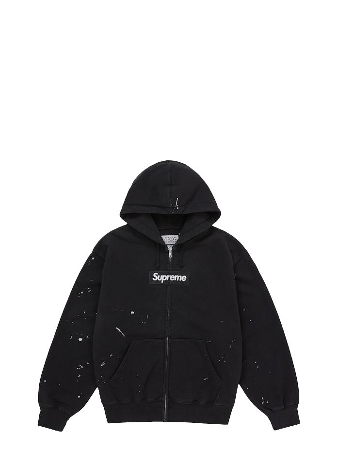 Supreme Box-Logo Zip-Up Hoodie - Black | Editorialist
