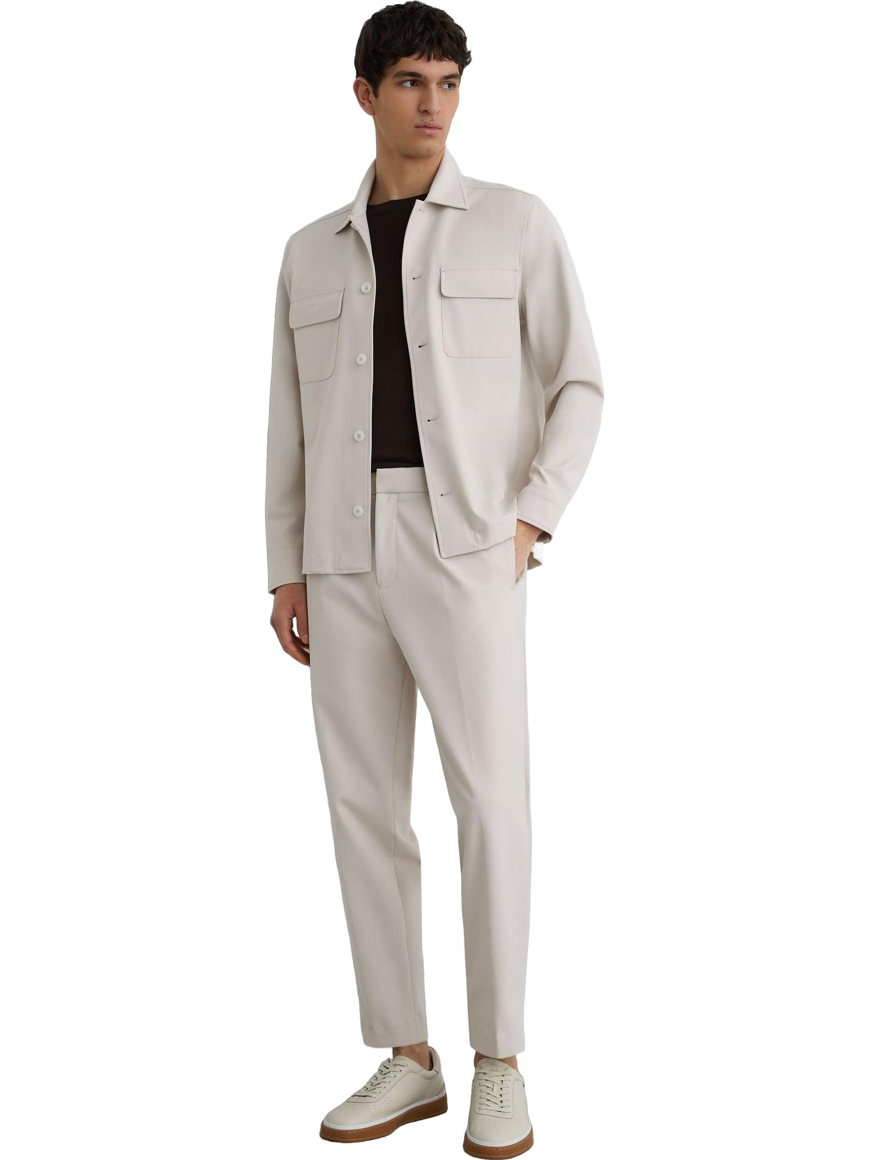 REISS ascend technical zip-through overshirt