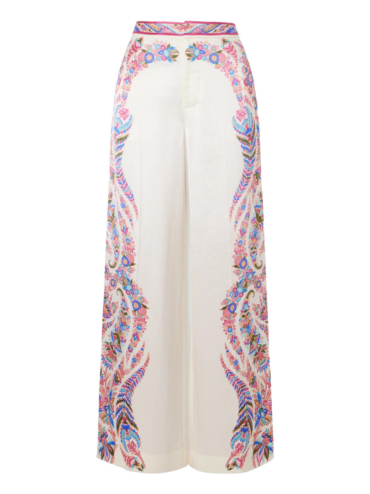 ETRO Floral-Print Crepe Wide-Leg Pants