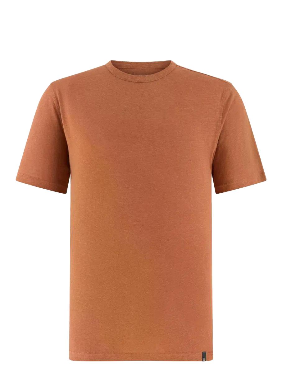 BOGGI MILANO stretch linen t-shirt