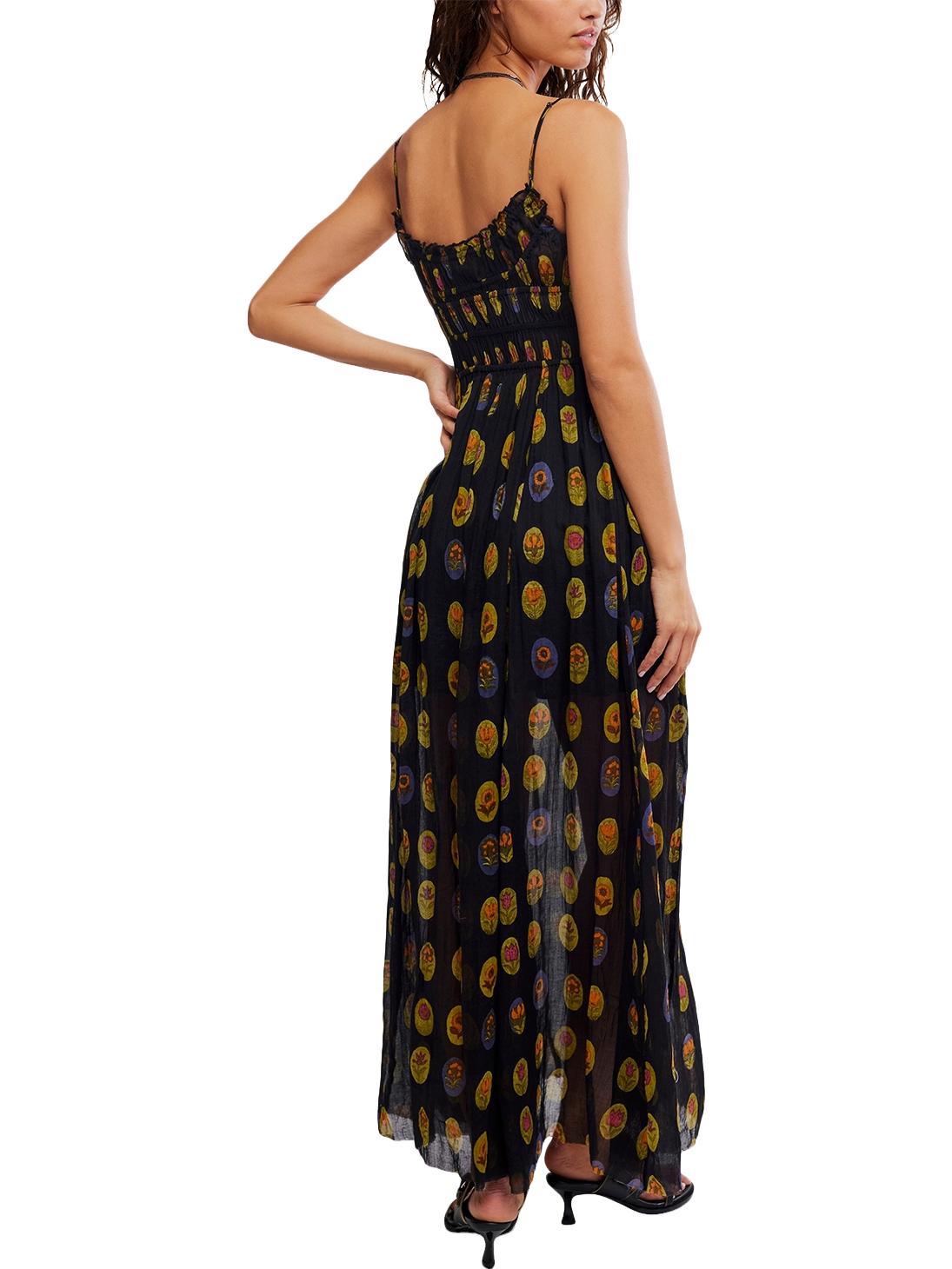Free People One Ciella Printed Dress - Midnight - 40% Off | Editorialist