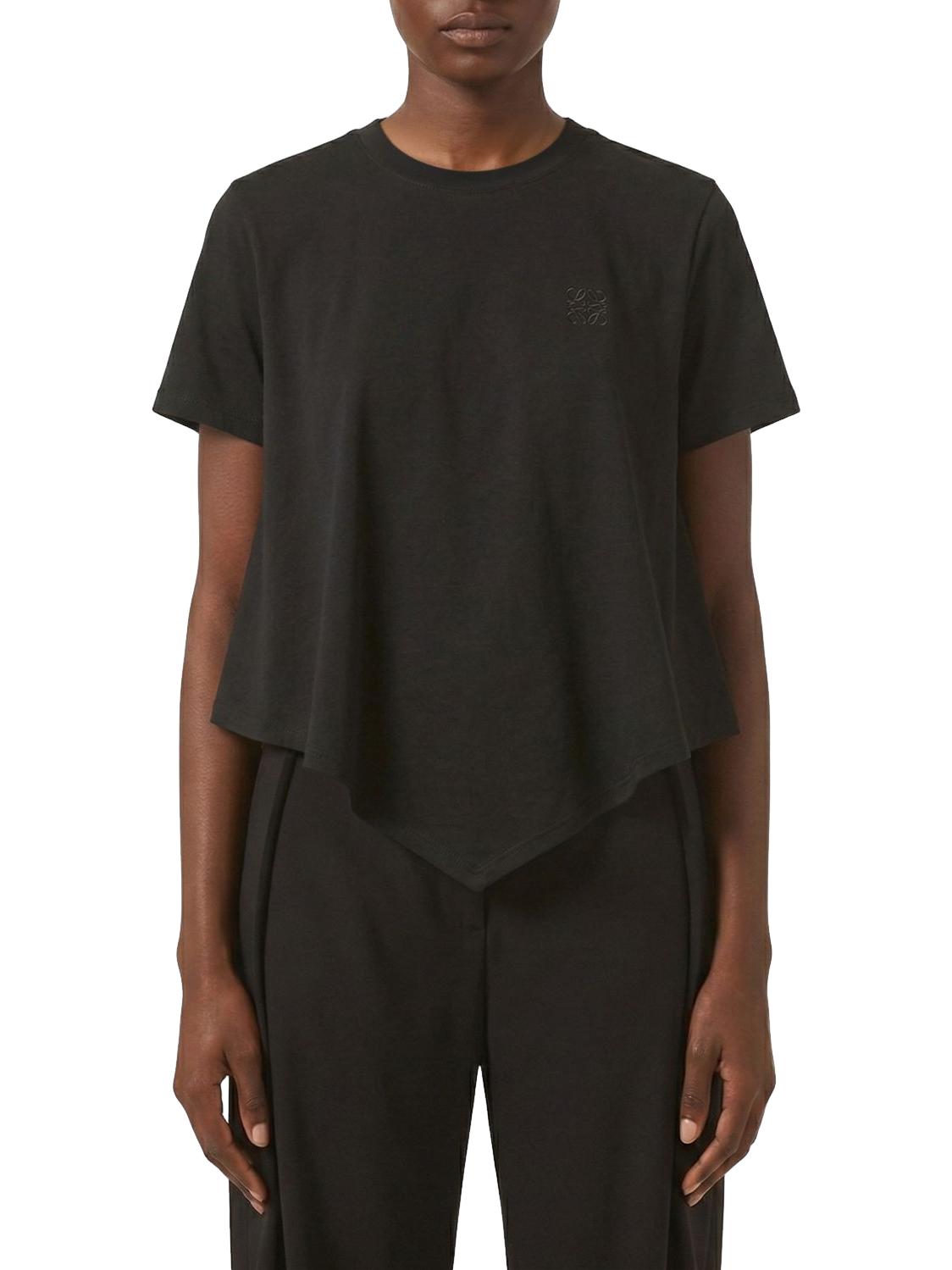LOEWE Loewe Cotton V-Neck T-Shirt with Logo