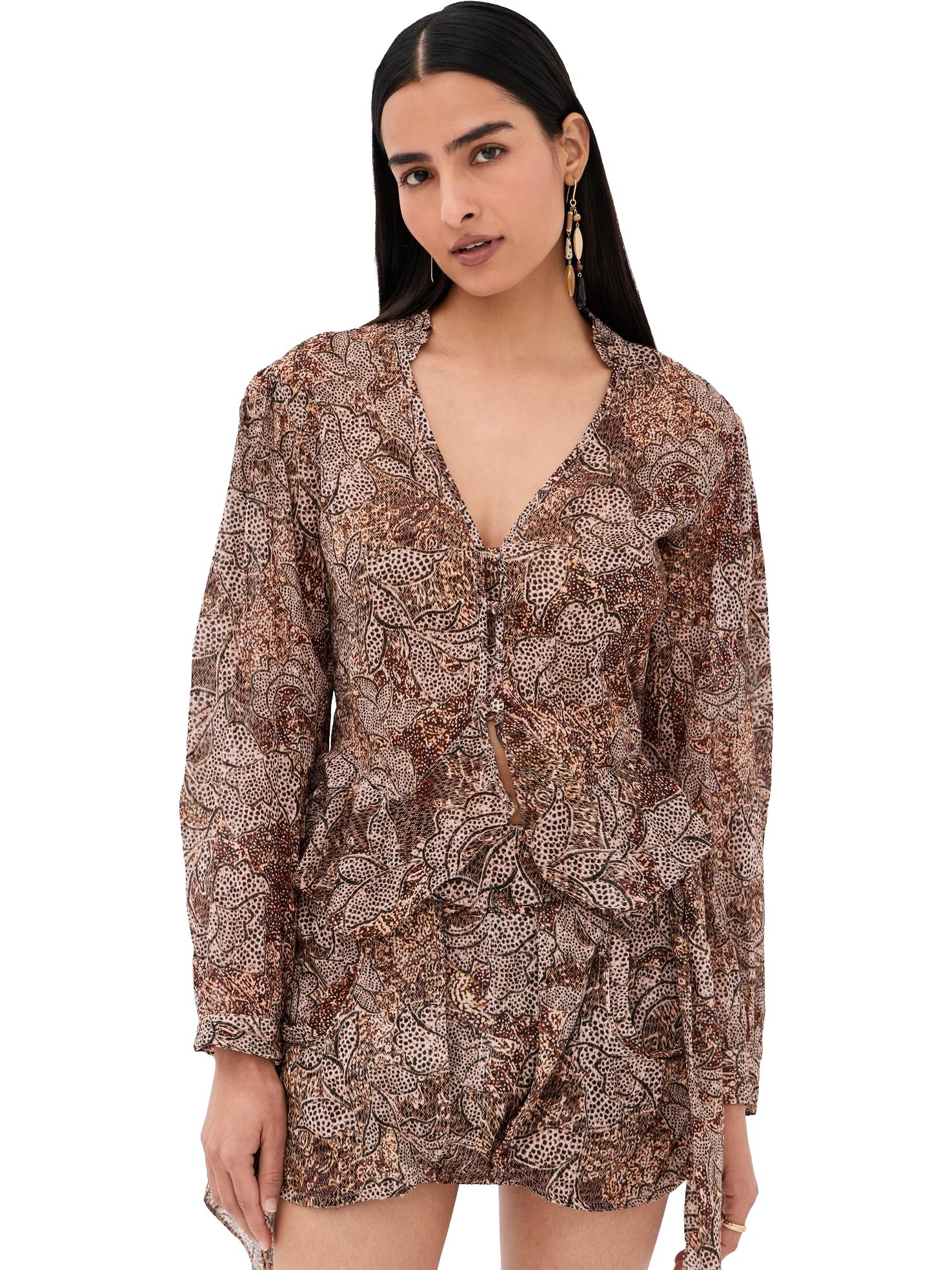 ISABEL MARANT Isabel Marant Celeny Printed Cotton Top
