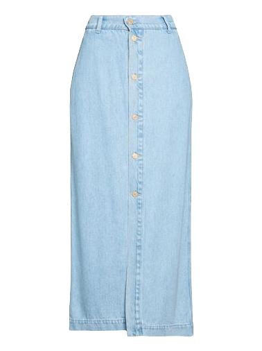 7 FOR ALL MANKIND 7 For All Mankind Flared Denim Maxi Skirt