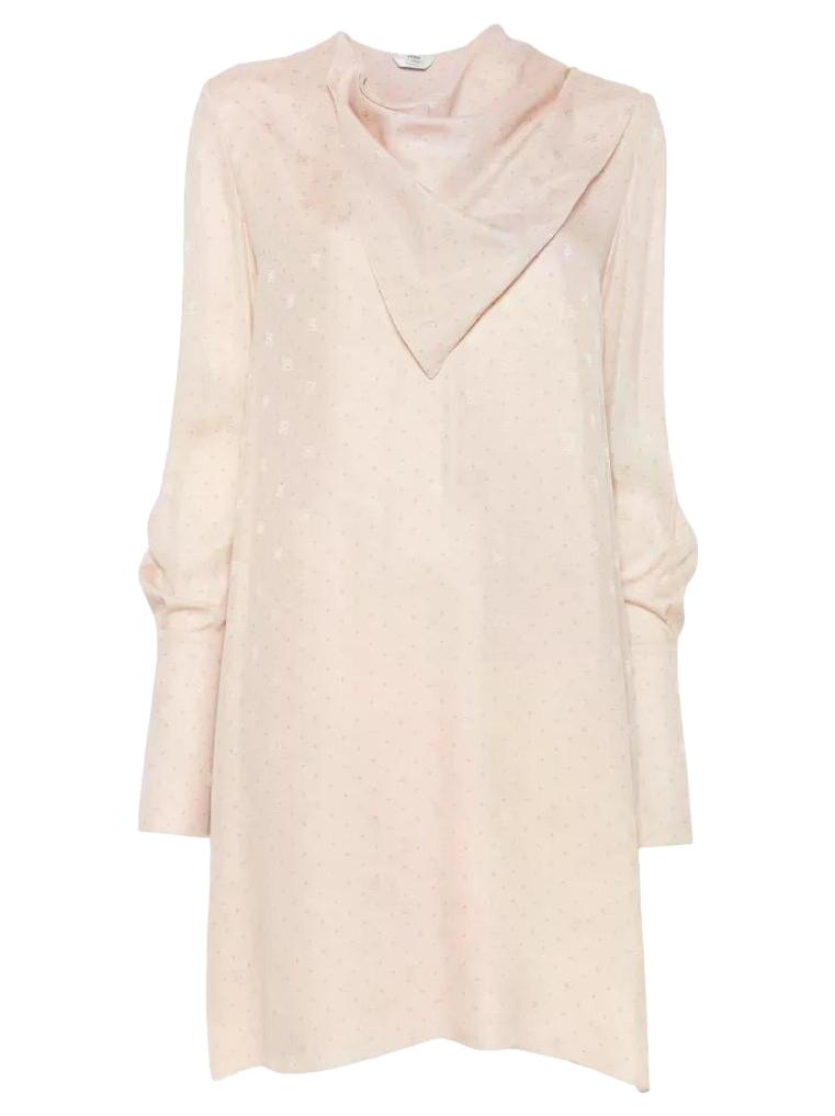 FENDI V-Neck Mini Dress