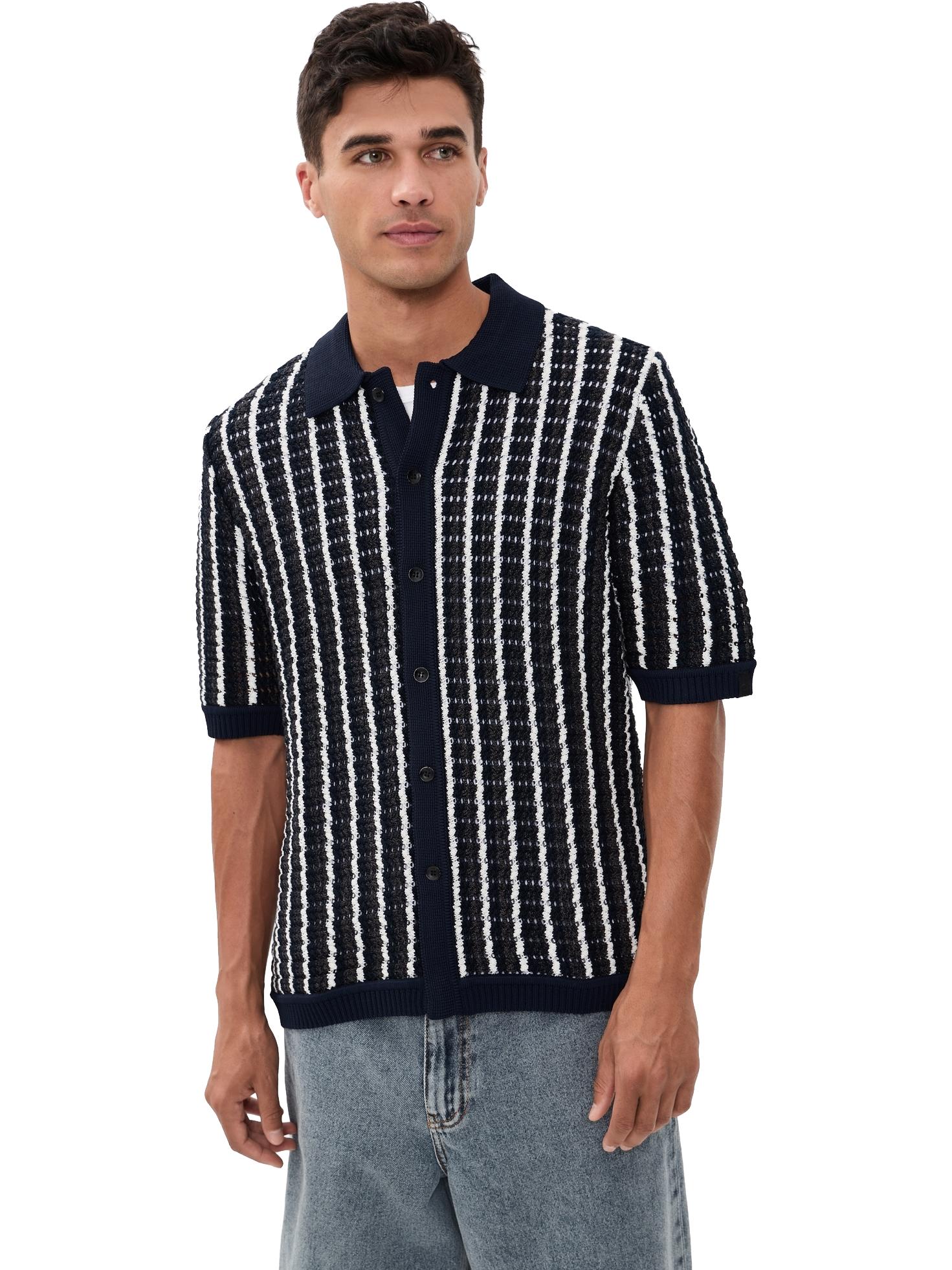 StüSsy Crochet Shirt - Black | Editorialist