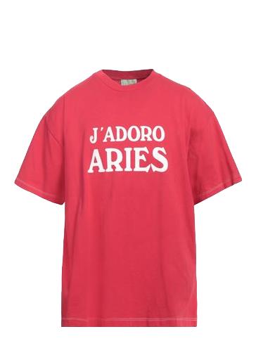 ARIES man t-shirt black size s cotton