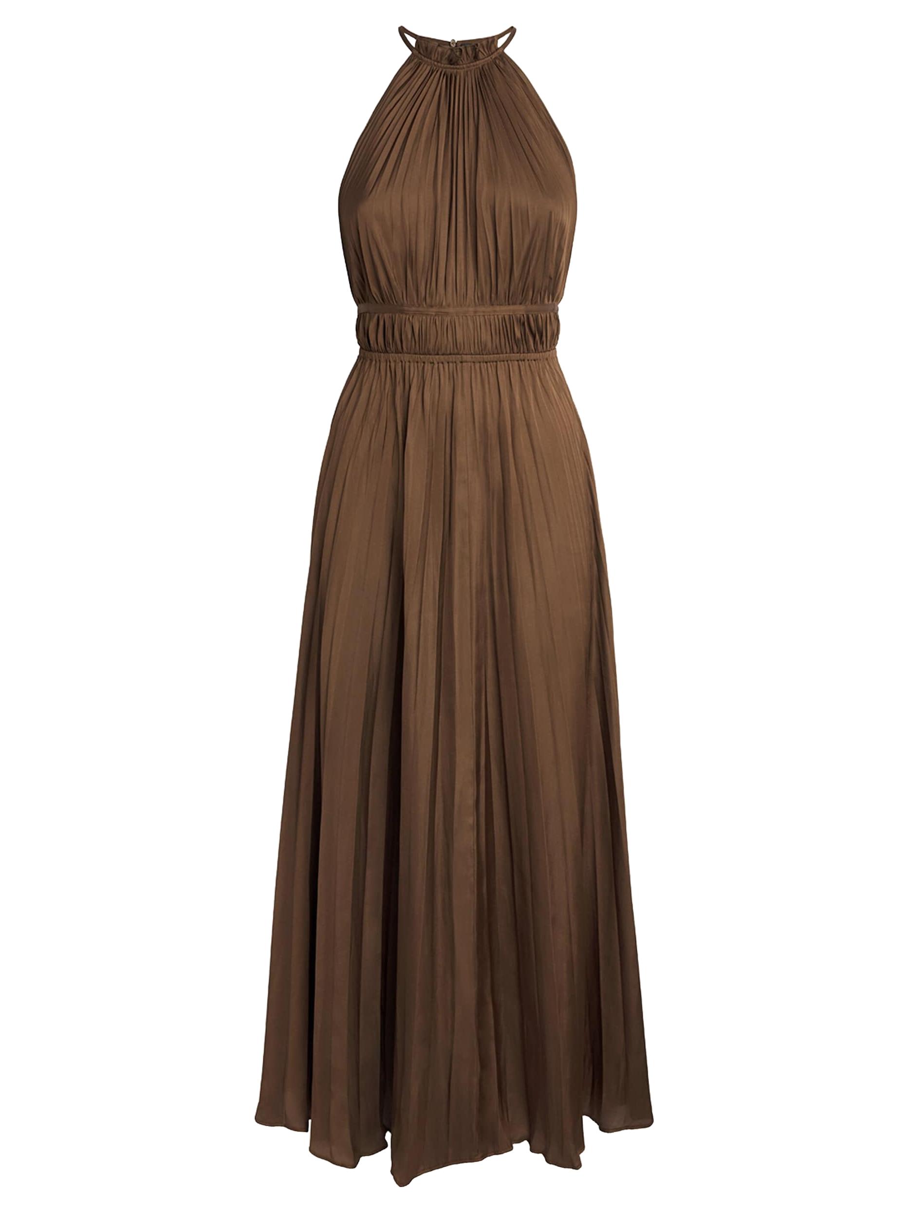 AYA MUSE Halterneck Ribbed Knit Dress