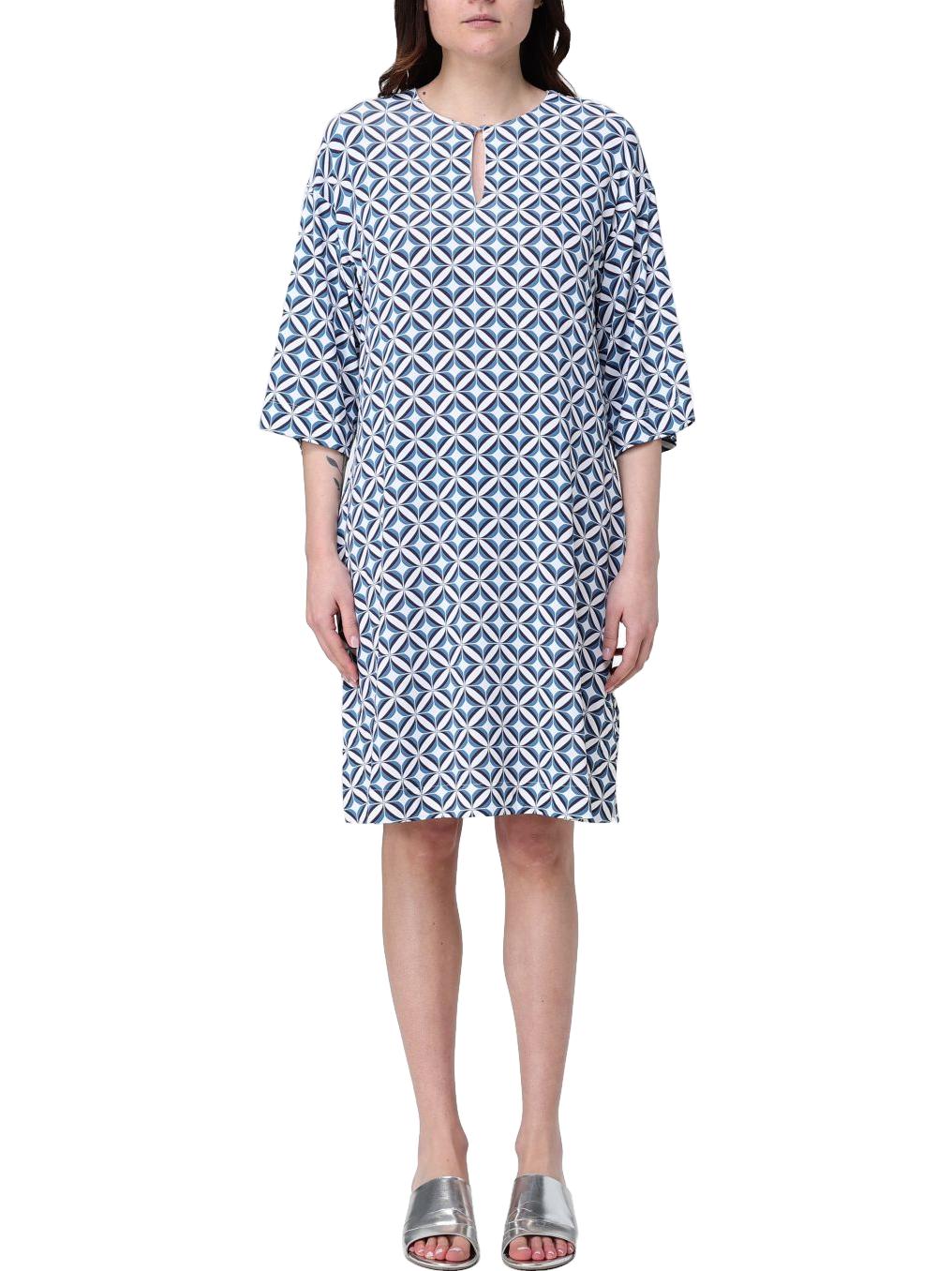 MAX MARA Max Mara Graphic Print Silk Mini Dress