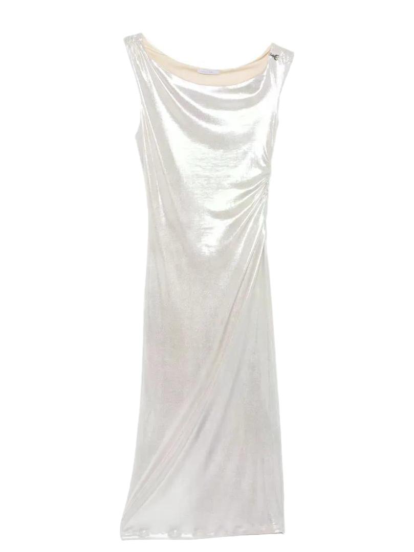 PATRIZIA PEPE Logo-Detail Midi Dress