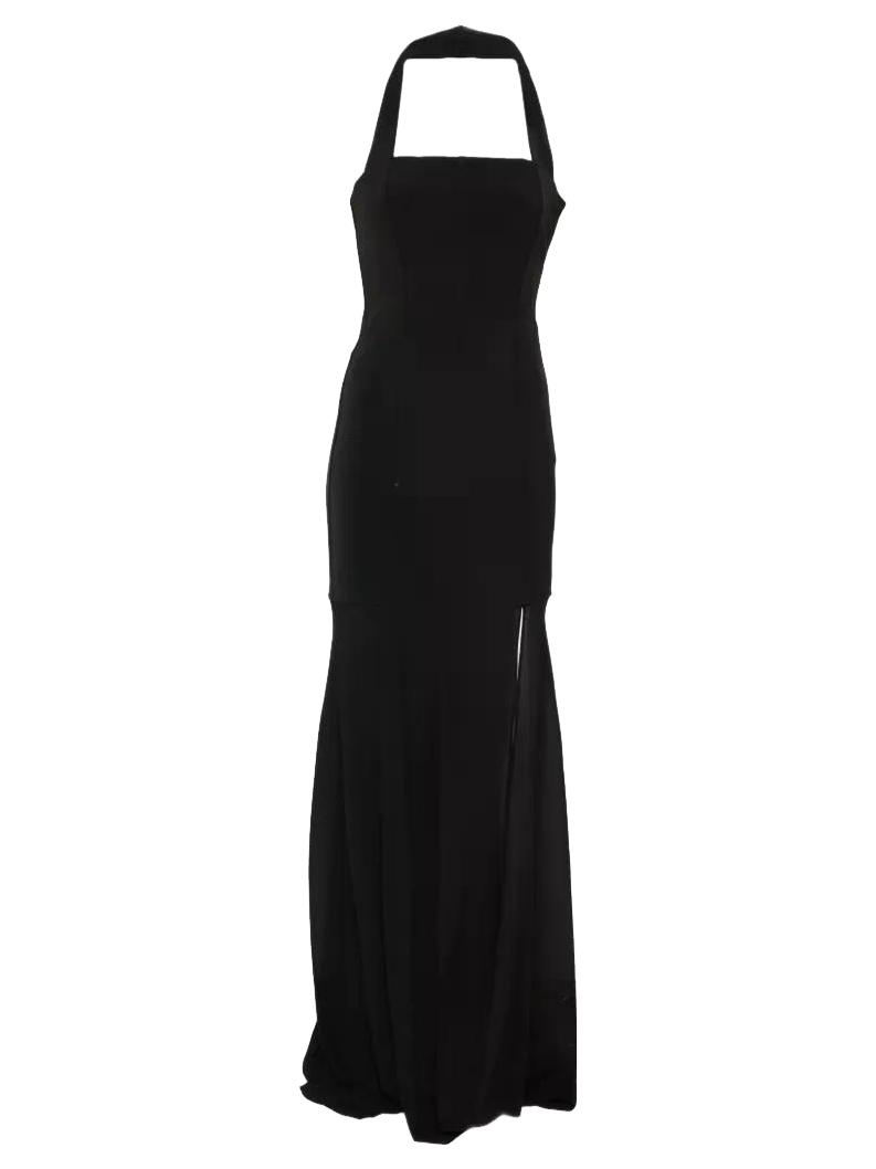 PATRIZIA PEPE Maxi Bustier Halter Dress