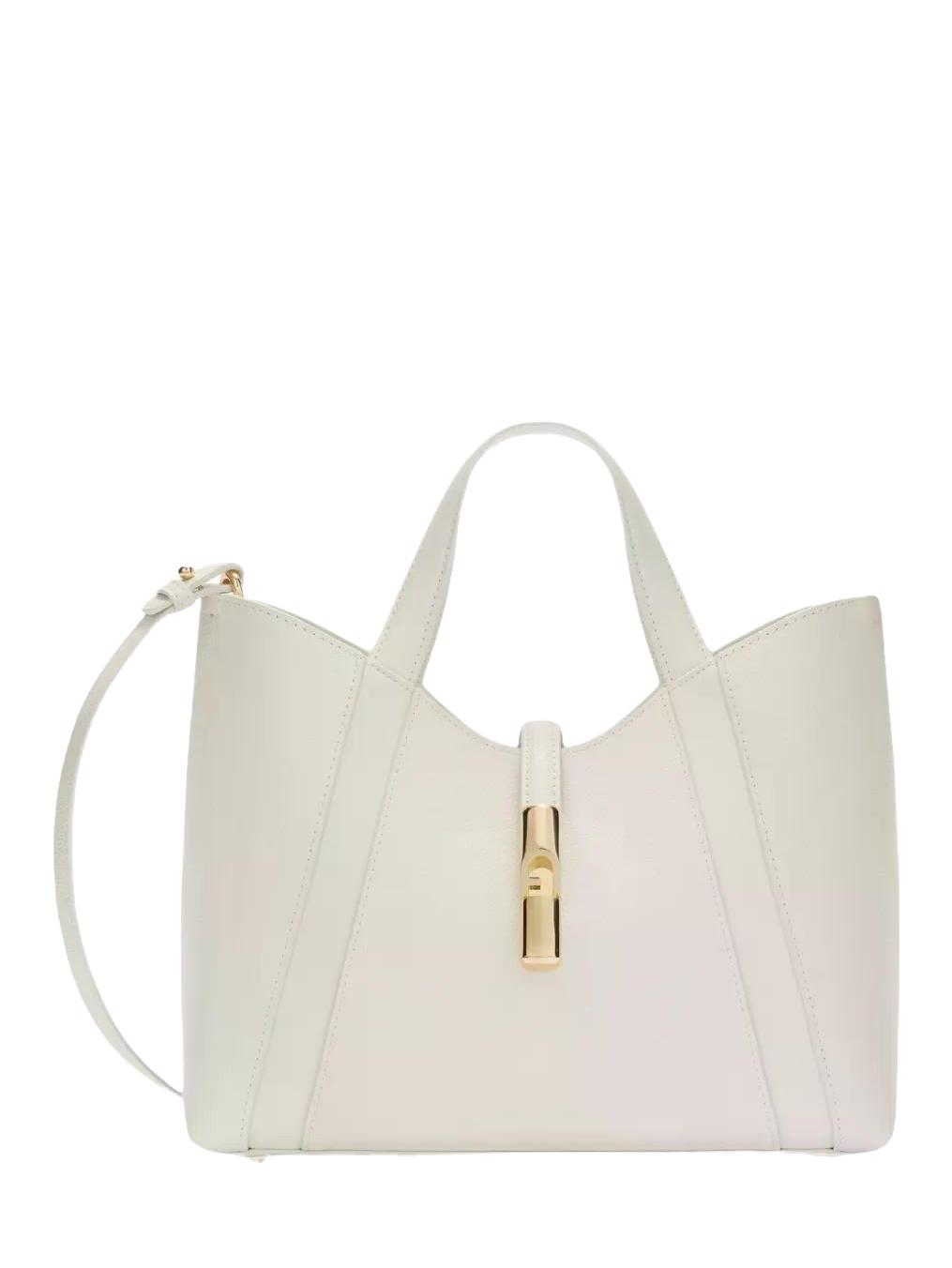 FURLA Goccia Small Grained-Leather Tote Bag