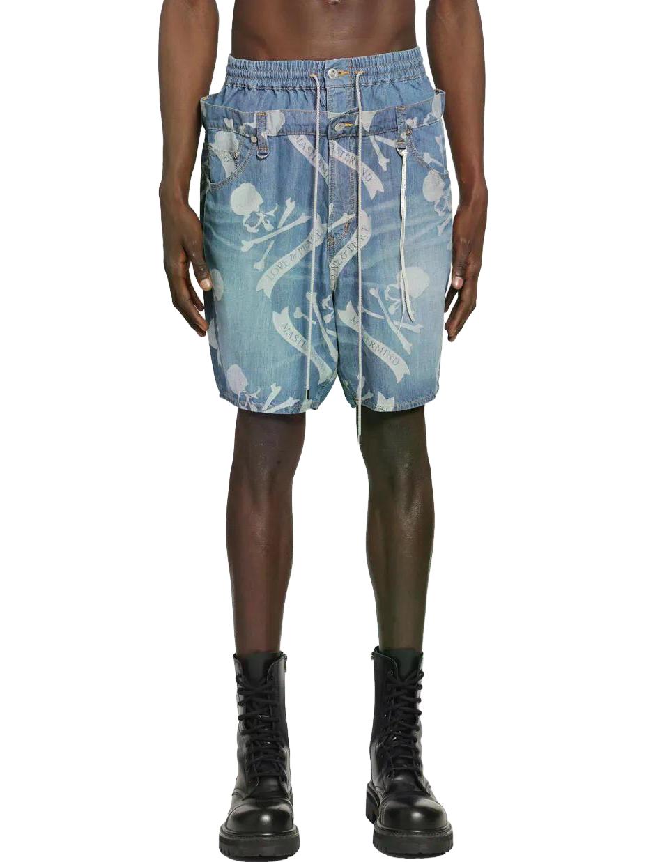 MASTERMIND WORLD Aloha Denim Shorts