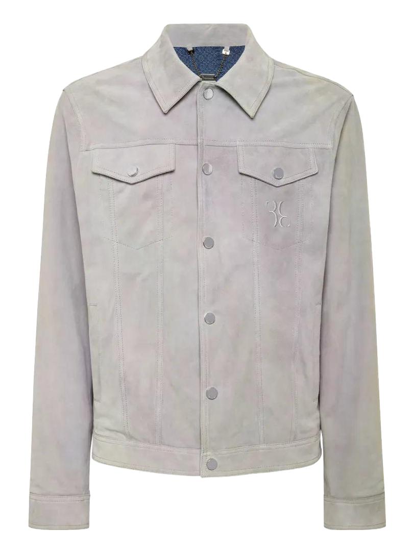 BILLIONAIRE Buttoned Leather Jacket