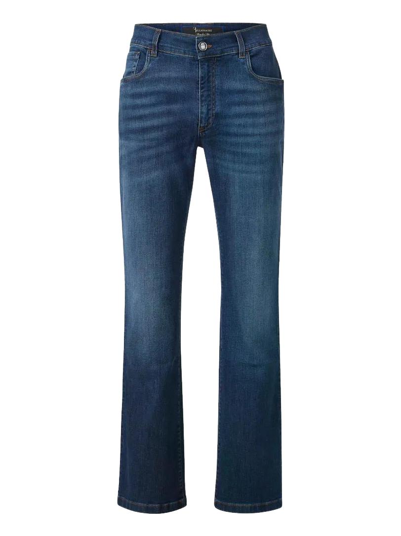 BILLIONAIRE Logo-Embroidered Jeans