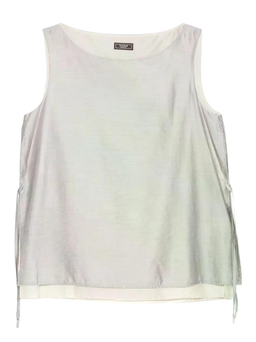 PESERICO Sleeveless Tie-Side Top