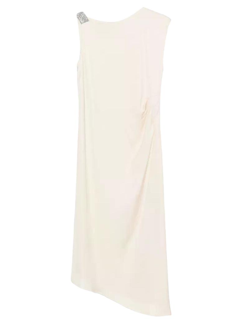 PESERICO Embellished Draped Dress