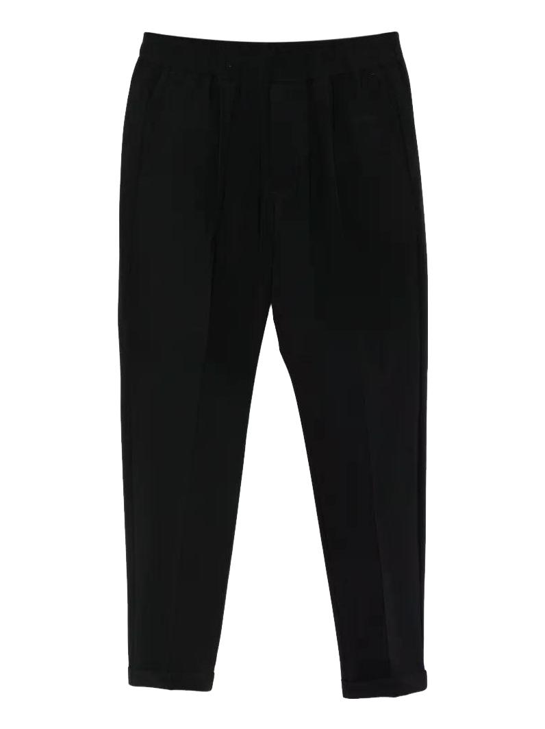 PMDS PREMIUM MOOD DENIM SUPERIOR Elasticated-Waistband Pressed-Crease Trousers