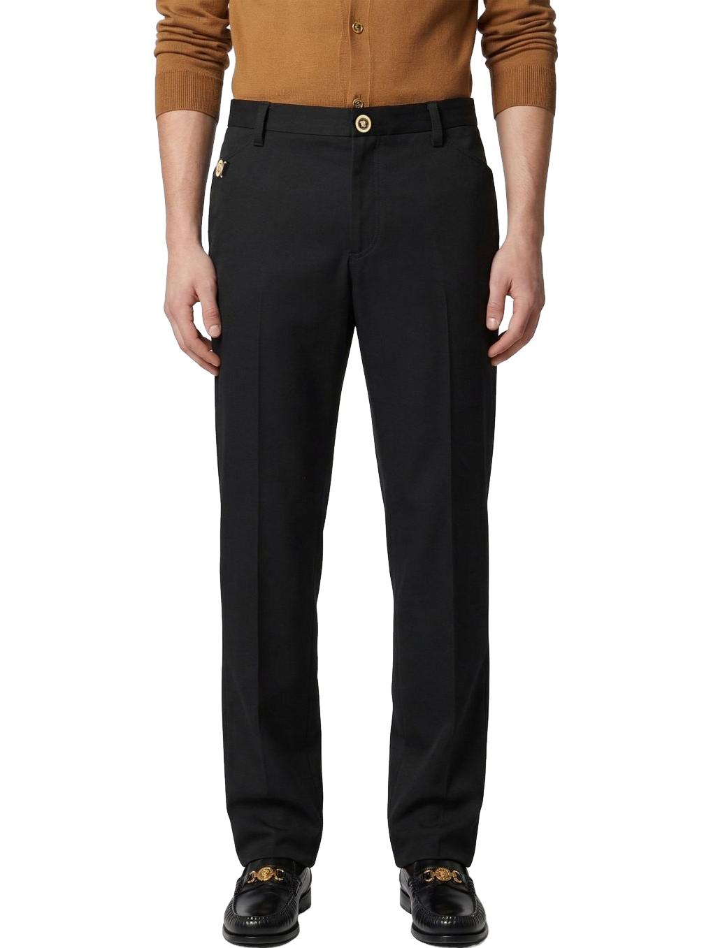 VERSACE Versace Cotton Gabardine Chino Trousers