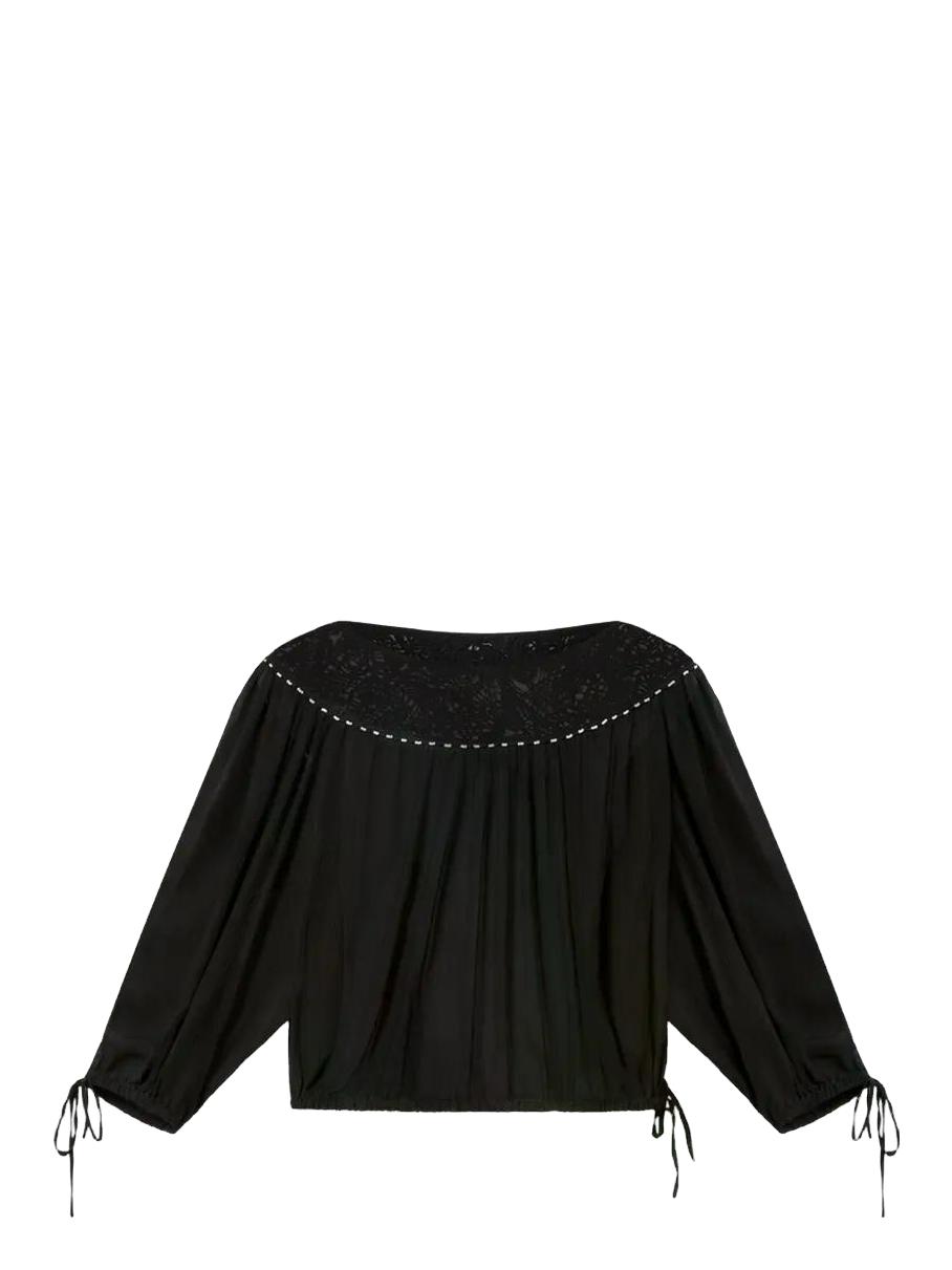 ISABEL MARANT ÉTOILE Guylene Guipure-Lace Textured Trousers