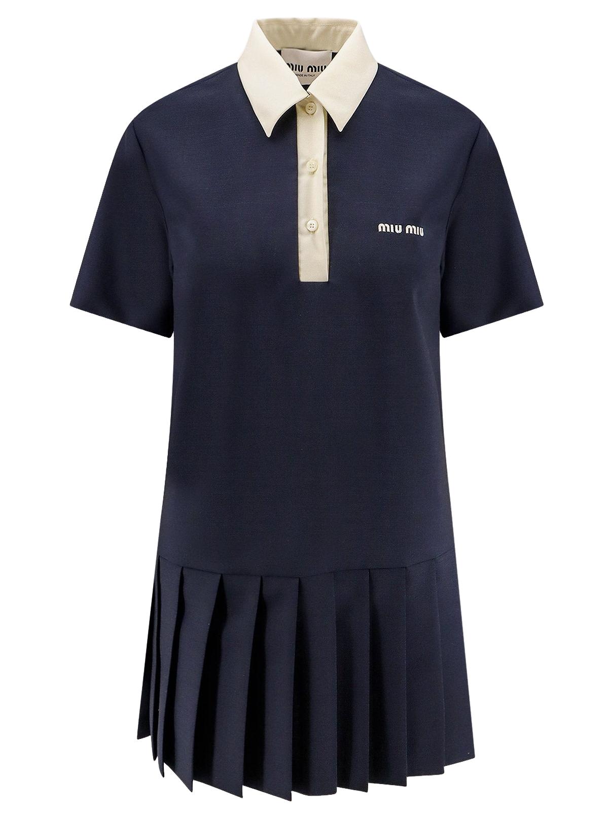 MIU MIU Mohair and Virgin Wool Short Dress